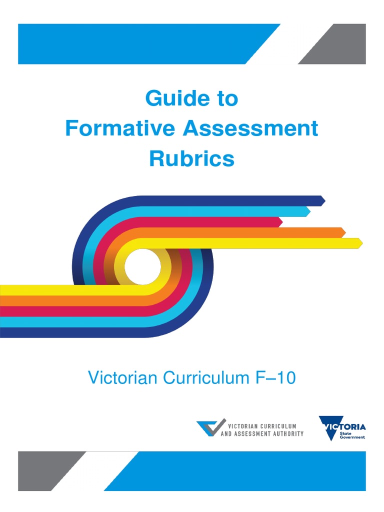Guide To Formative Assessment Rubrics: Victorian Curriculum F - 10 ...