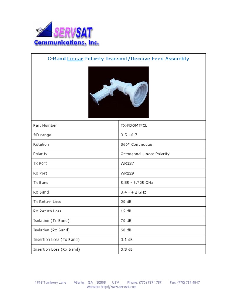 Feed Banda C Lineal $255.00 | PDF | Computers | Technology & Engineering