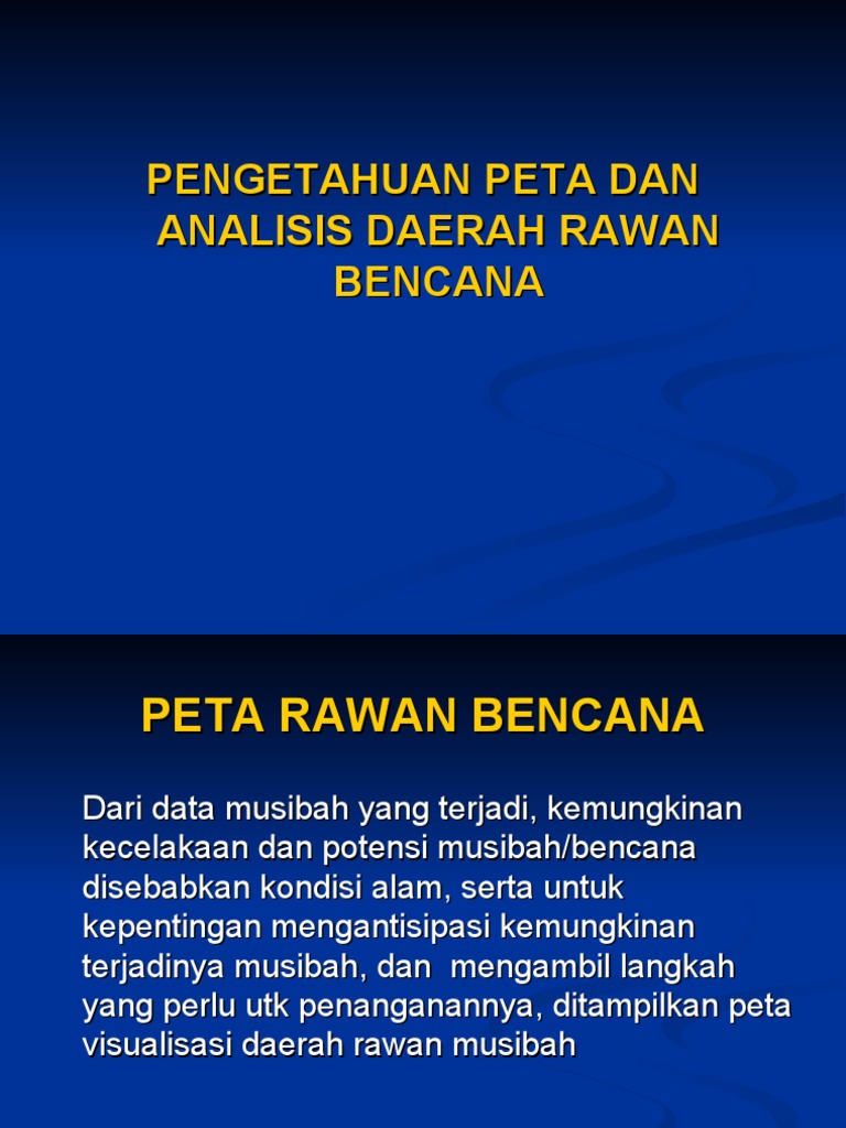 Peta Rawan Bencana Telkomsel | PDF Peta Rawan Bencana Telkomsel | PDF