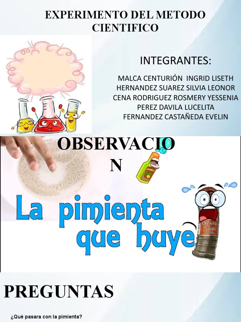 1.experimento Del Metodo Cientifico IV | PDF