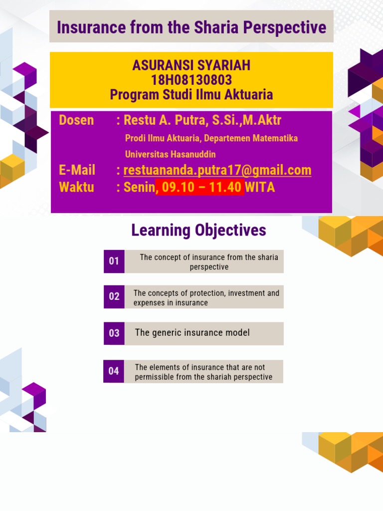 Insurance: Sharia Perspective in 40 Characters | PDF