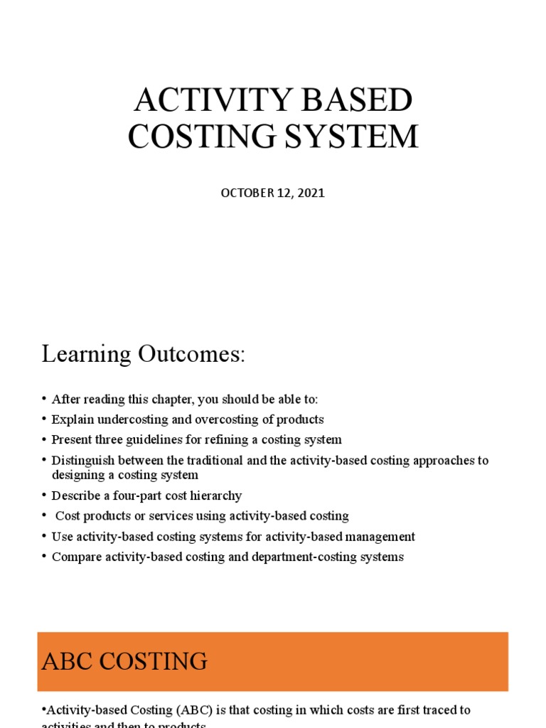 ABC COSTING SYSTEM EXPLAINED | PDF | Business | Business Economics