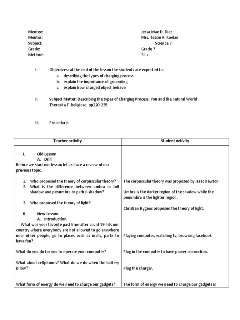 Grade 7 Science: Charging Processes | PDF | Electron | Electric Charge