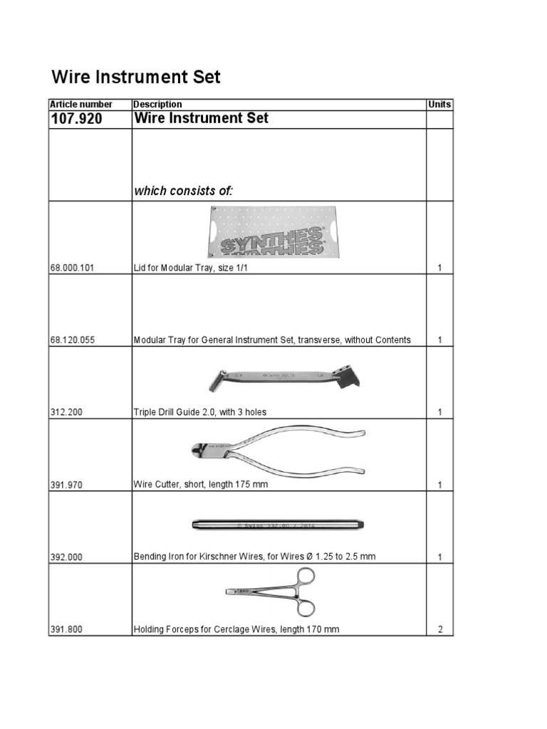 Wire Instrumen | PDF