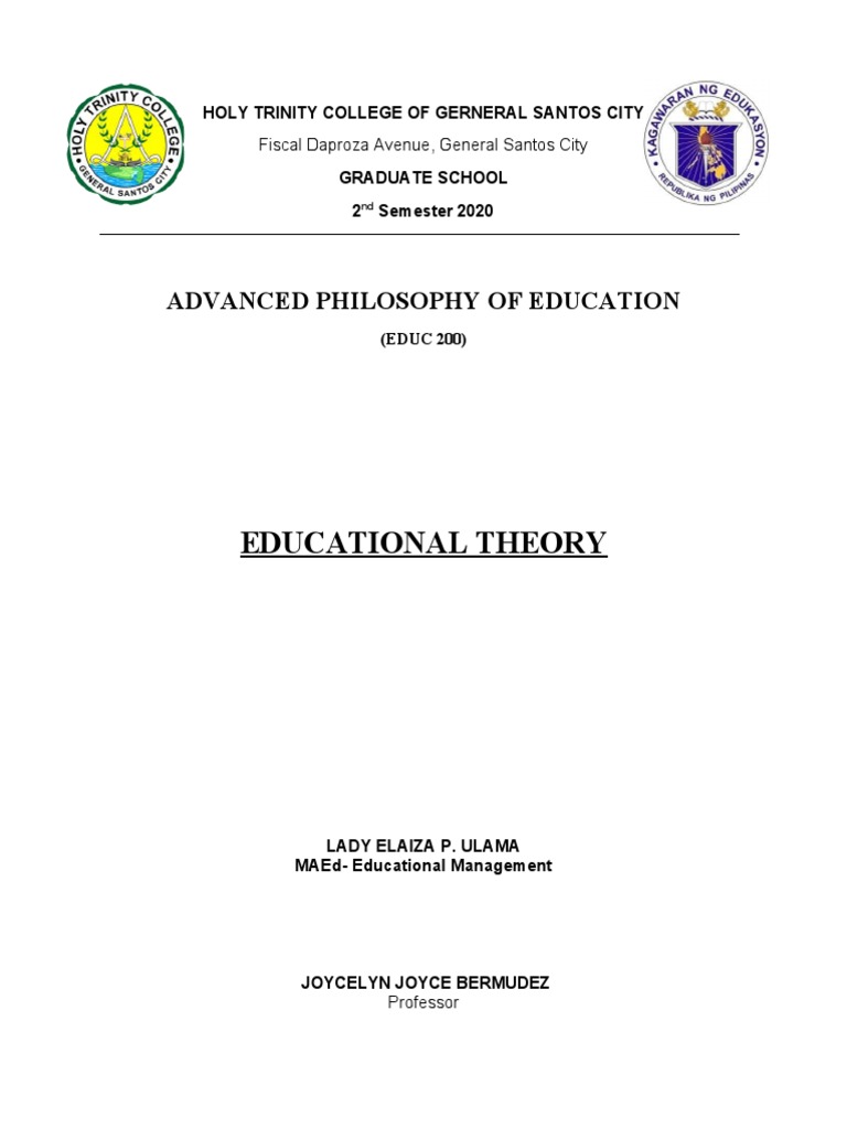 Educational Theory | PDF | Constructivism (Philosophy Of Education ...