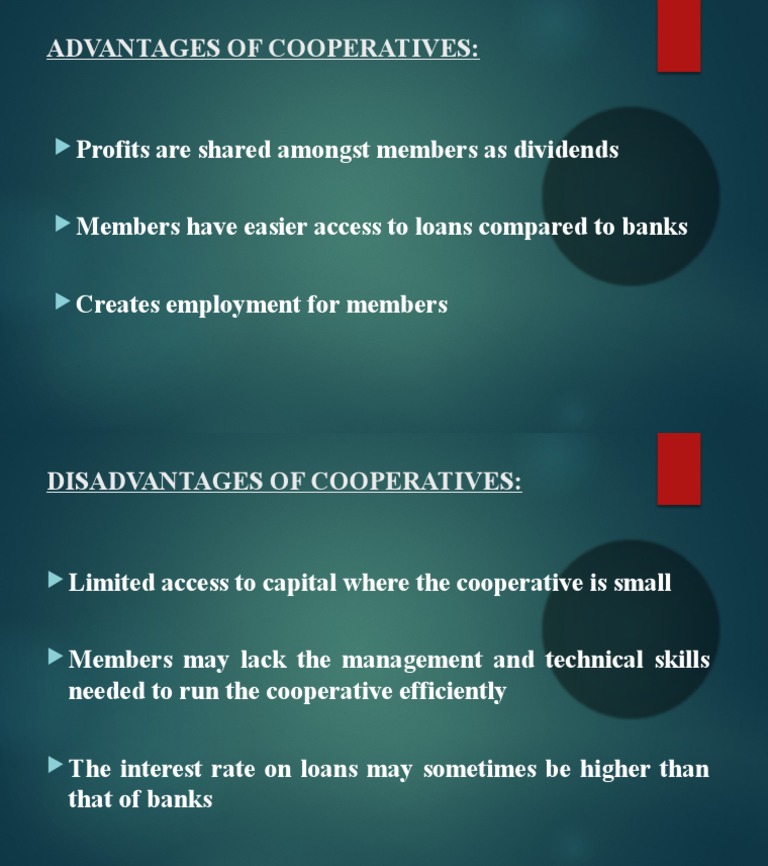 Advantages and Disadvantages of Cooperatives | PDF