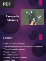 Notes Memory PDF | PDF | Random Access Memory | Read Only Memory