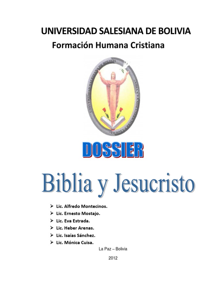 Formación Humana Cristiana | PDF | Biblia | Jesús