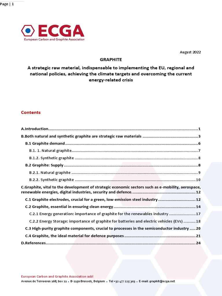 Position On Strategic Graphite | PDF | Renewable Energy | Graphite