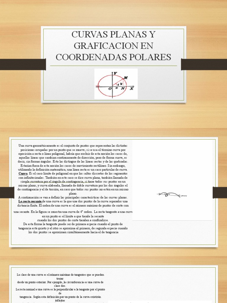 Curvas Planas y Graficacion en Coordenadas Polares | PDF | Curva | Tangente