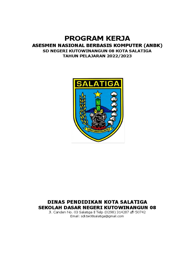 Program Kerja Anbk KTW 08 2022 | PDF | Seni
