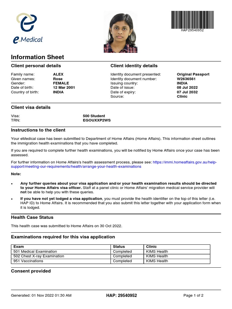 Information Sheet | PDF | Travel Visa | Identity Document