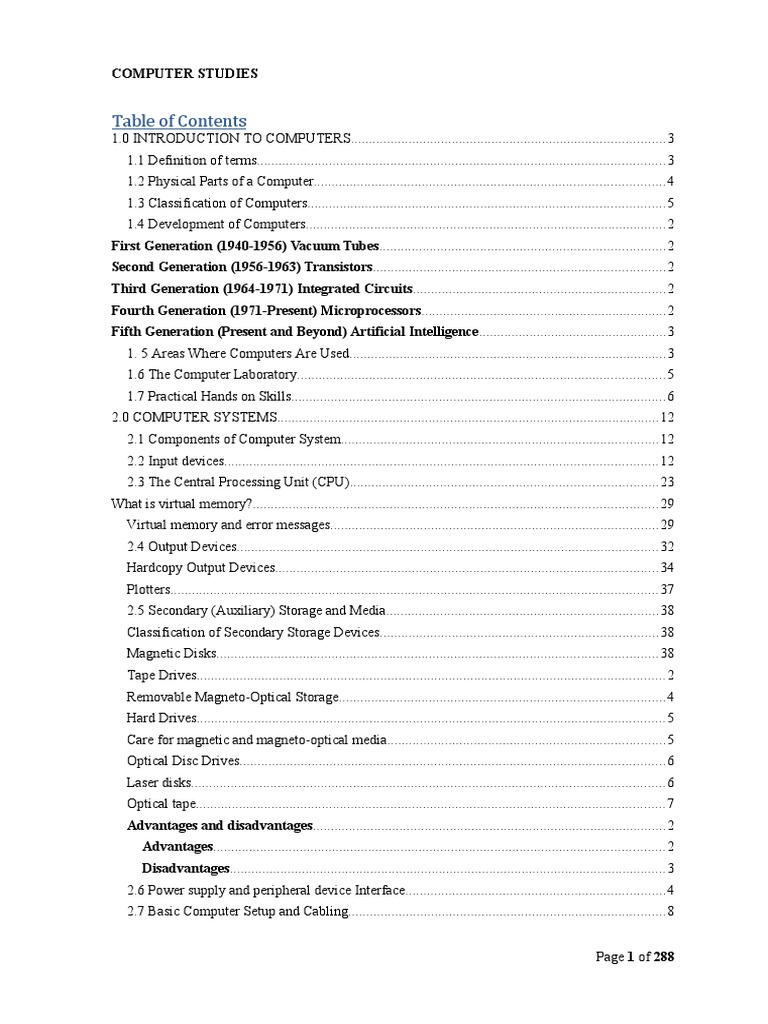 Full Ict Notes | PDF | Computer Data Storage | Operating System