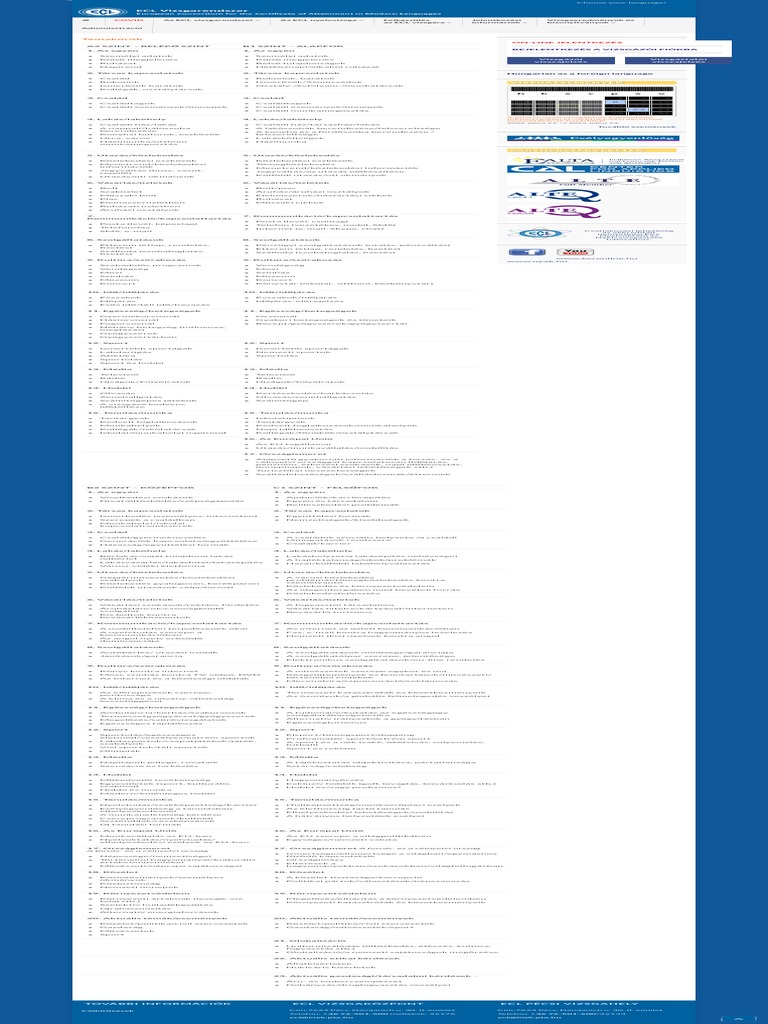 Témakörök – ECL Vizsgarendszer | PDF
