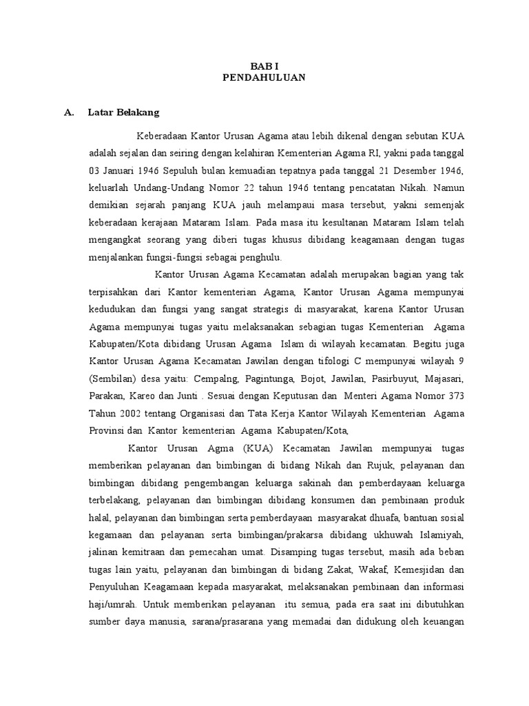 Judul yang tepat untuk dokumen tersebut adalah: "Latar Belakang, Tugas, Struktur Organisasi, dan ...