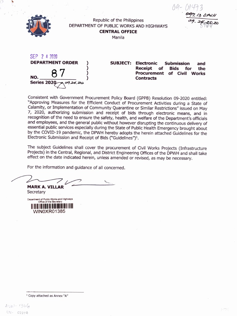 Guidelines on the Electronic Submission and Receipt of Bids for Civil Works Projects | PDF | Zip ...