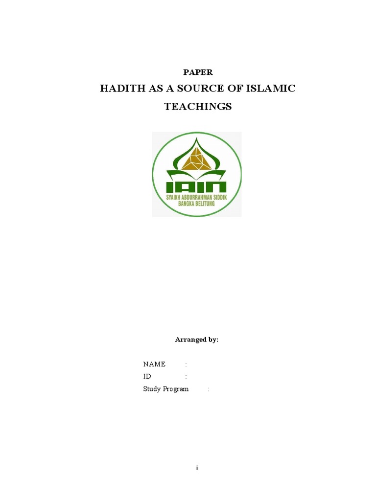 Makalah Hadis Sebagai Ajaran Islam2 | PDF | Hadith | Prophets And Messengers In Islam