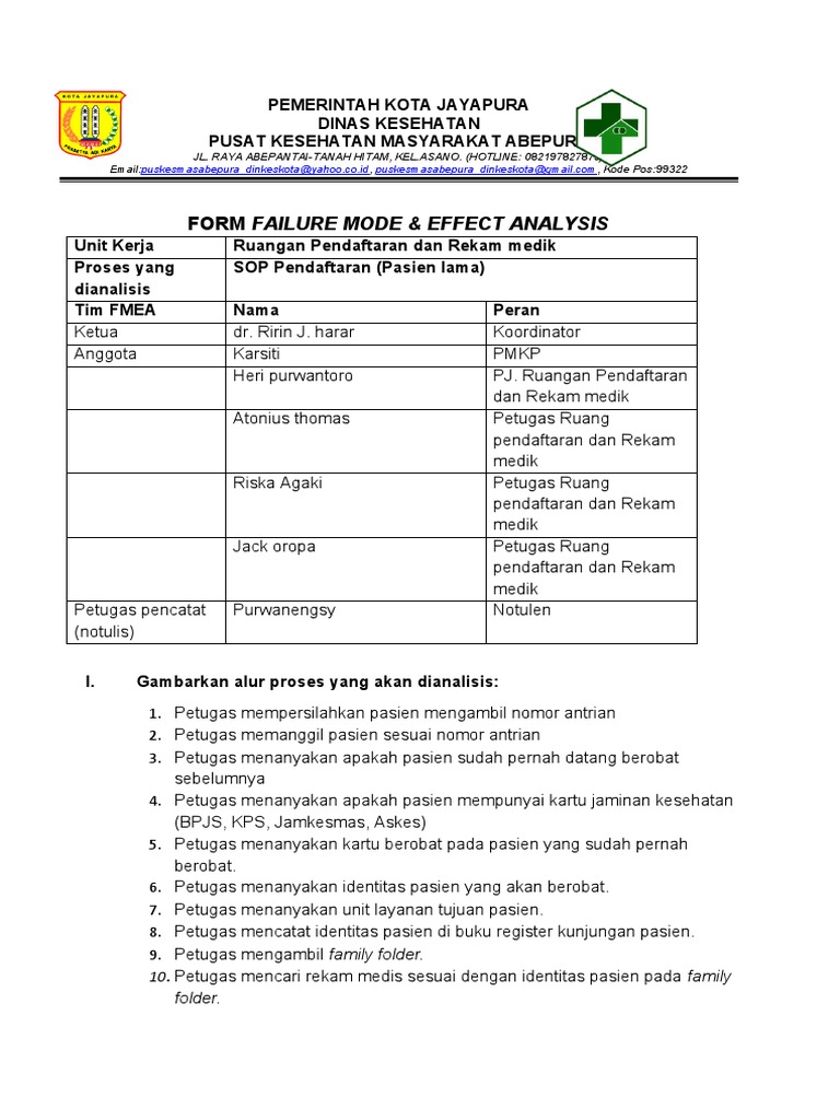 5.2.2 Fmea Loket | PDF
