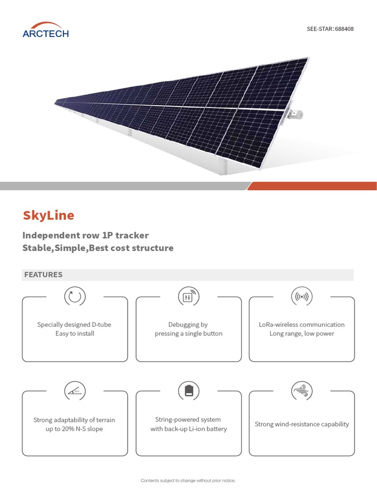 Arctech SkyLine | PDF | Manufactured Goods | Electrical Engineering