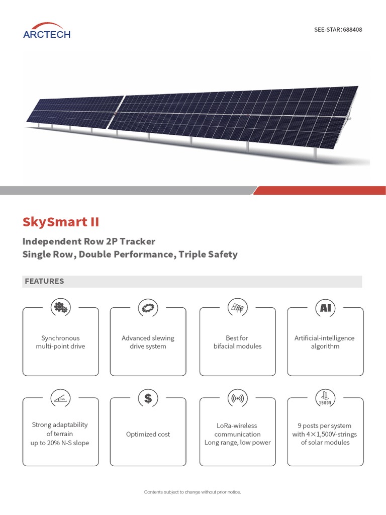 Arctech Skysmart II | PDF | Electric Power | Equipment