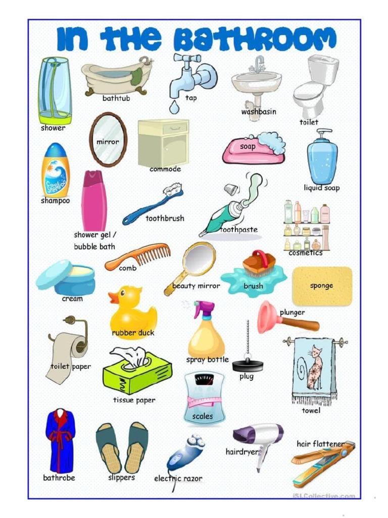 Objetos de Baño en Inglés | PDF
