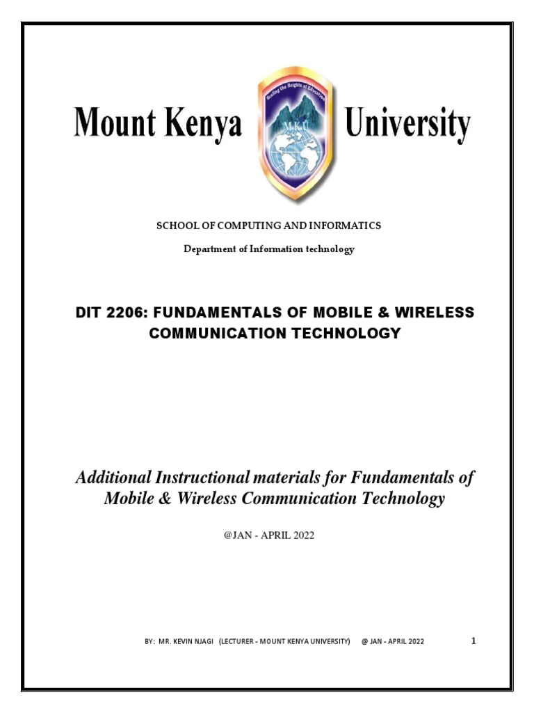 LESSON 1 INTRODUCTION TO WIRELESS and MOBILE TECH (1) - 073017 ...