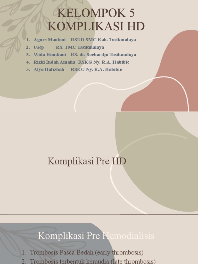Komplikasi Hemodialisis dan Penanganannya | PDF