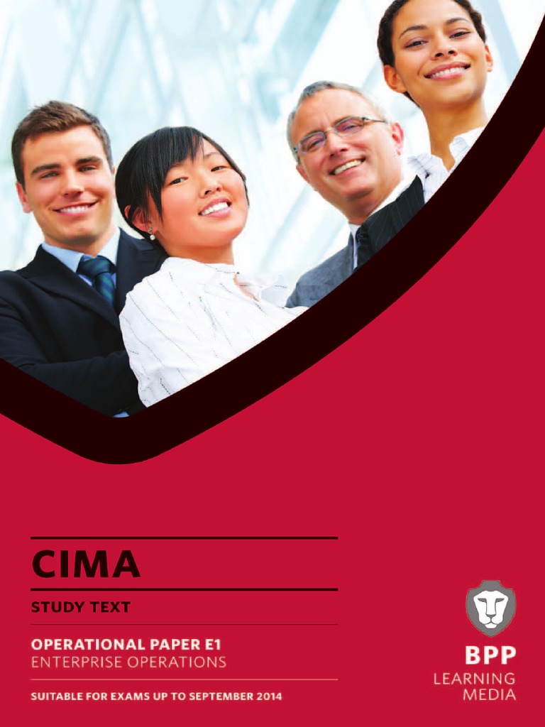 CIMA E1 Enterprise Operations Study Text | PDF | Marketing | Supply Chain