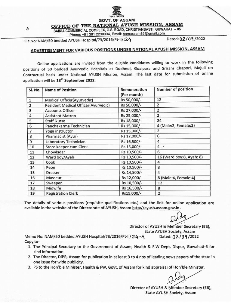 Final Ayush Advt | PDF