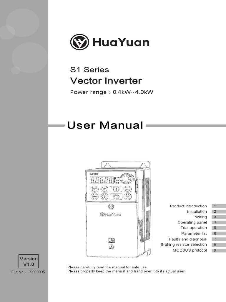S1 Huayuan Manual | PDF | Power Inverter | Power Supply