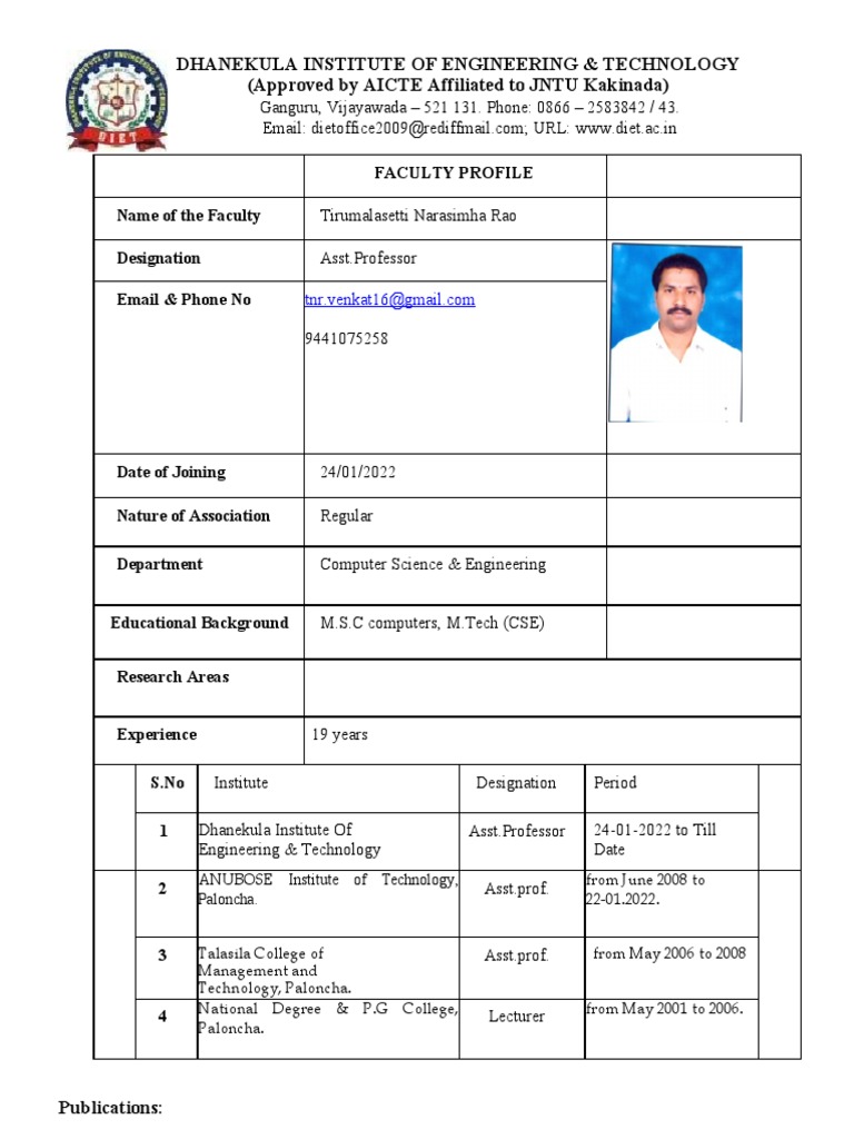 TNarasimha Rao | PDF | Information Science | Information Technology