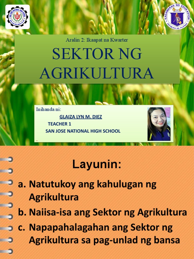 Sektor NG Agrikultura | PDF