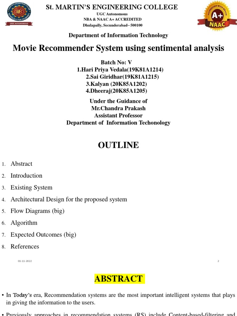 Movie Recommender System | Download Free PDF | Unified Modeling ...