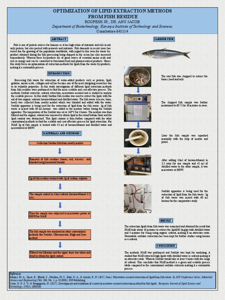 Lipid Extraction Methods from Fish Waste | PDF | Ethanol | Amino Acid