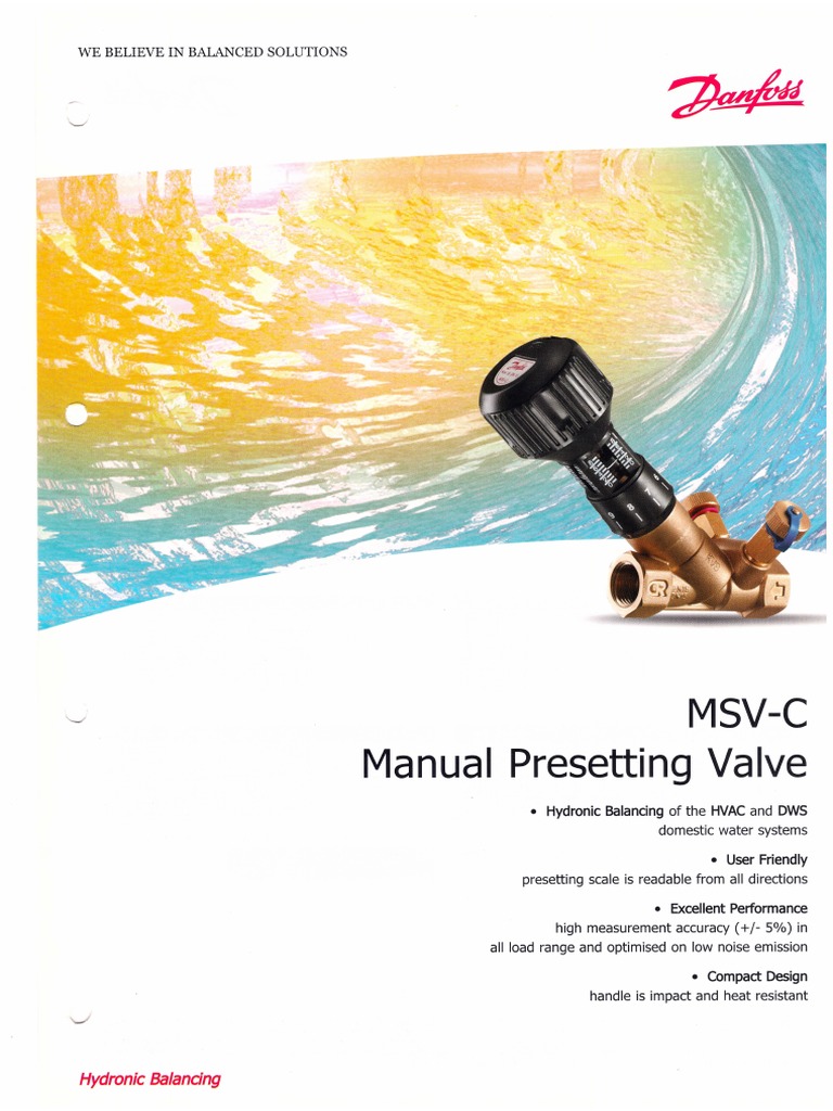 Danfoss MSV C 20 | PDF