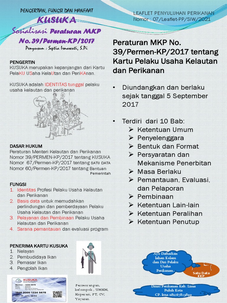 Leaflet KUSUKA Irna | PDF | Pengelolaan Keuangan & Uang