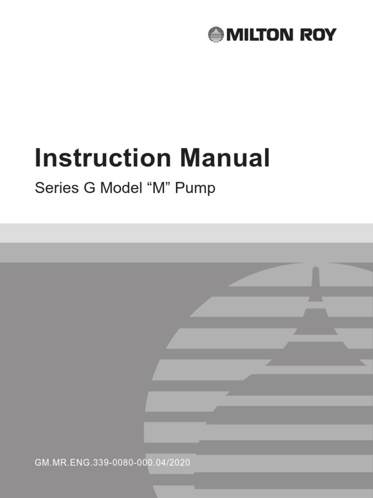 GM - Series Pump | PDF | Pump | Valve