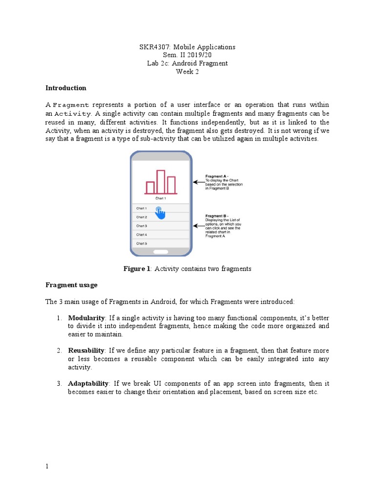 Lab 2c Android Fragment Pdf Mobile App Android Operating System