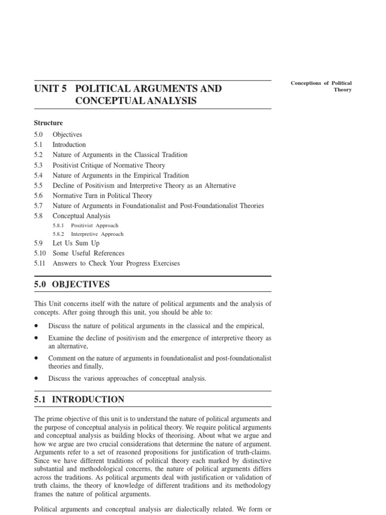 Political Arguments and Conceptual Analysis | PDF | Positivism | Empiricism