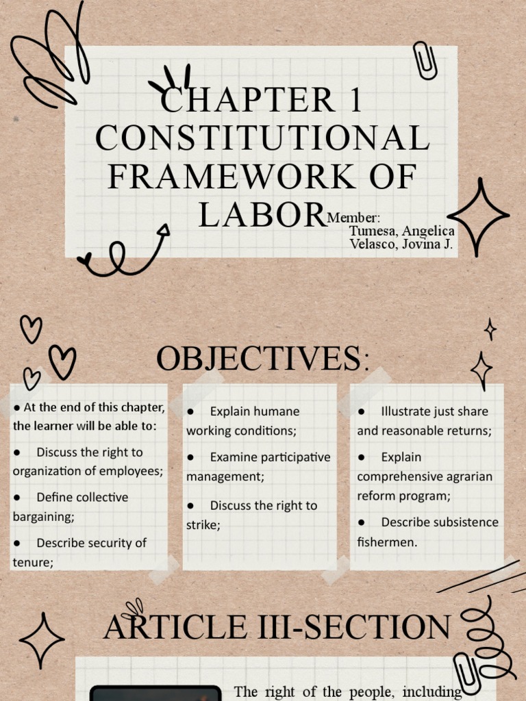 Chapter 1 Constitutional Framework of Labor 1 | Download Free PDF ...
