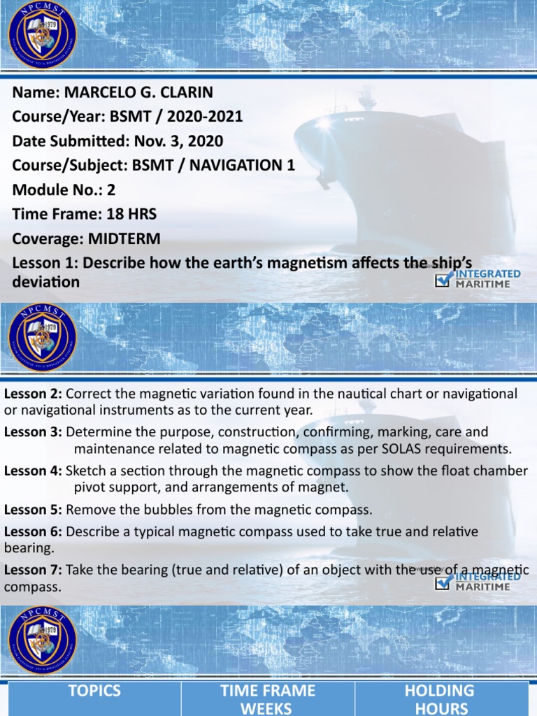 Navigation 1: Earth's Magnetism & Compass | PDF | Earth's Magnetic ...
