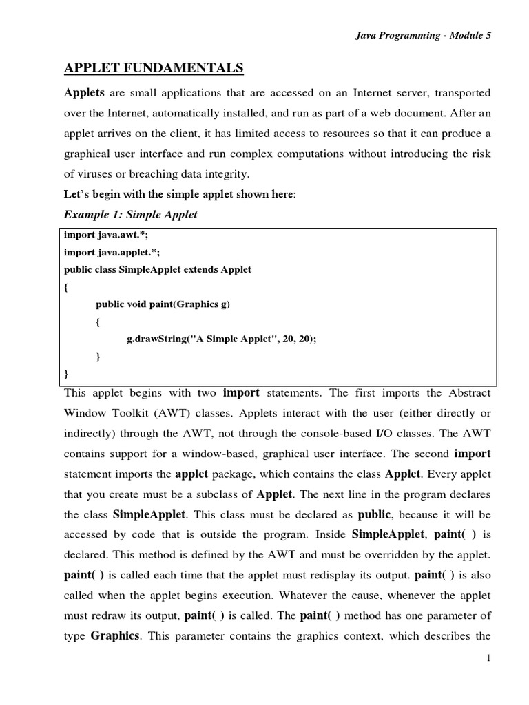 Module 5 Pdf Method Computer Programming Class Computer Programming