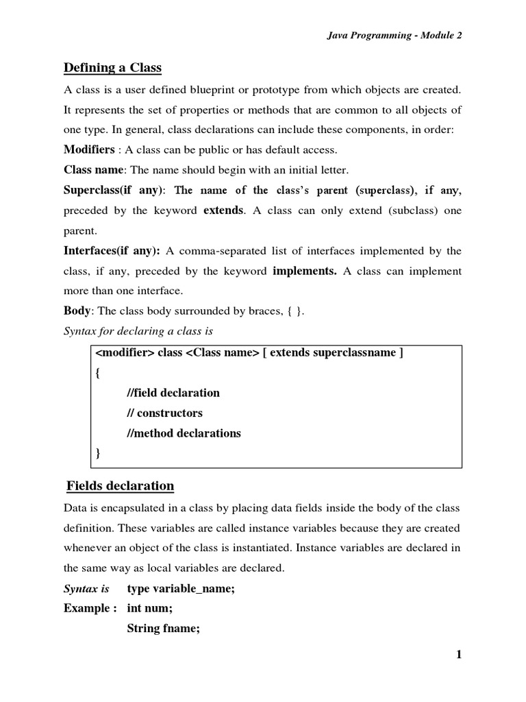 Module 2 Pdf Inheritance Object Oriented Programming Method Computer Programming 6141