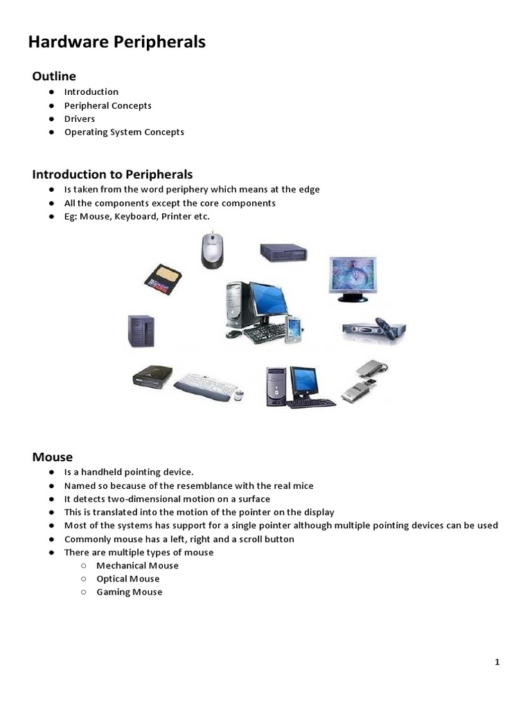 4.work Hardware Peripherals | PDF | Operating System | Process (Computing)