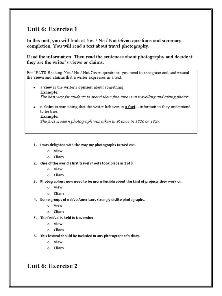Unit 6 - Reading | PDF