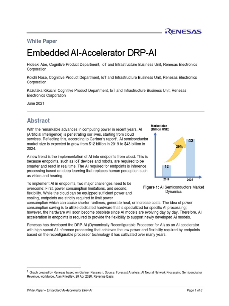 Embedded AI-Accelerator DRP-AI - White Paper - Hideaki Abe - Koichi Nose - Kazutaka Kikuchi ...