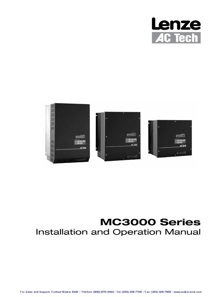 Lenze ACTech MC3000 User Manual | PDF | Alternating Current | Amplifier