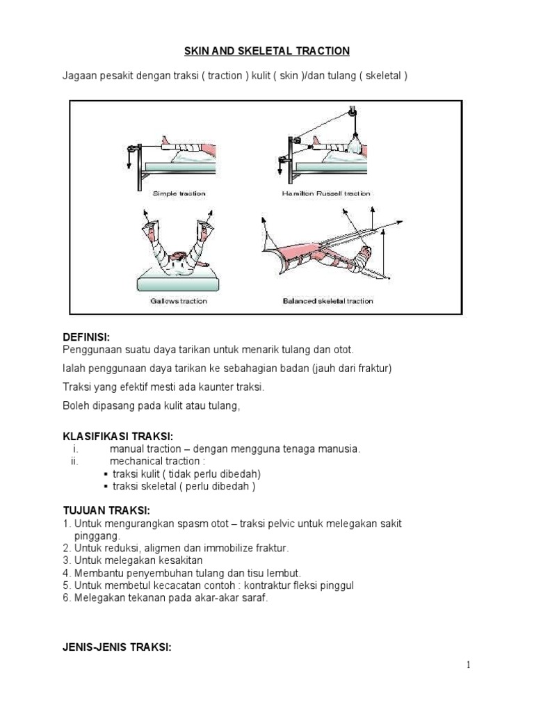 Panduan Traksi Kulit dan Skeletal | PDF
