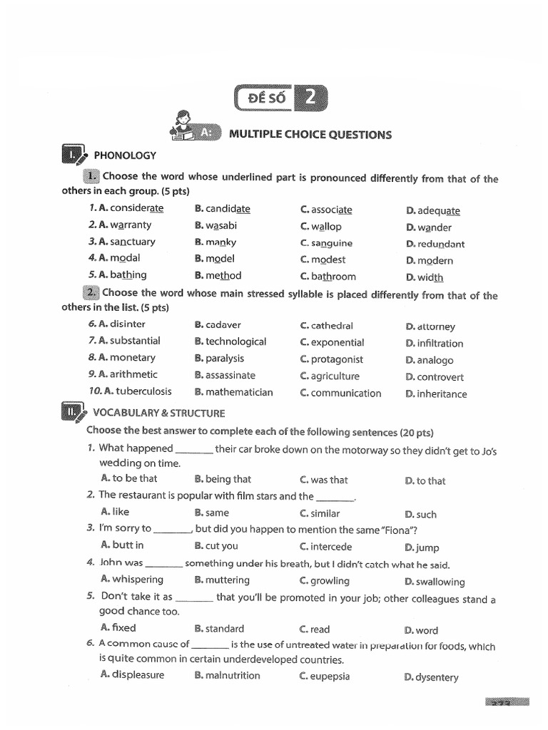 Test 2 For Gifted Students Grade 9 | PDF