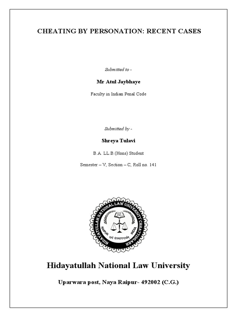 IPC Project | Download Free PDF | Crimes | Crime & Violence